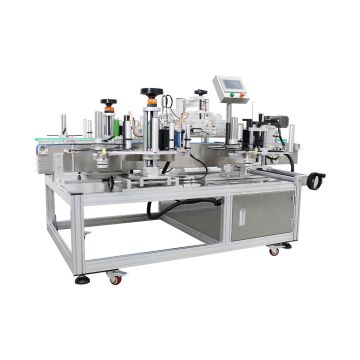 Quality Electric Engine Driven Double Side Labeling Machine for Oval Detergent Cleaner for sale