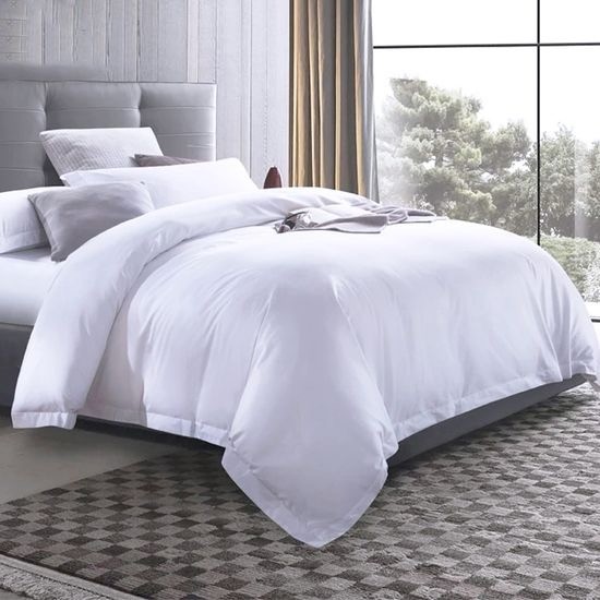Quality Luxury 400tc Cotton Plain Bed Duvet Covers Hotel Customizable Size for sale