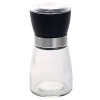 Quality Mini Glass 100ml Pepper Spice Grinder With Screw Cap for sale