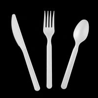 Quality Convenient and Eco-Friendly CPLA Cutlery Set for Everyday in Restaurants for sale