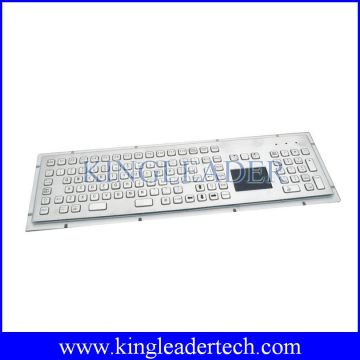 Quality IP65 Rugged Kiosk Metal Industrial Keyboard With Touchpad Function Keys And for sale