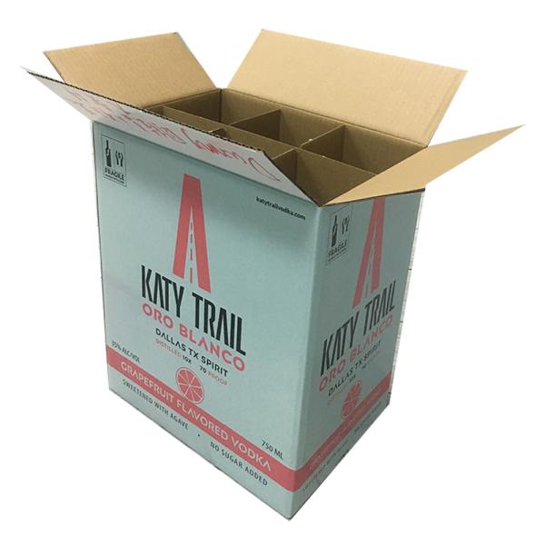 Quality 6 Bottle Wine Shipper Round Box Packaging Made Of Recyclable Paper Material for sale