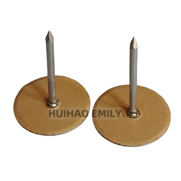 Quality Galvanized Steel Cup Head Weld Pins,12ga Insulated Cup Head Pins With Paper Base for sale