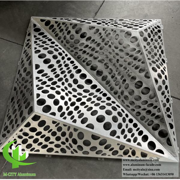 Quality 3D Aluminum Cladding Panel with PVDF Coating and Customizable Patterns in for sale
