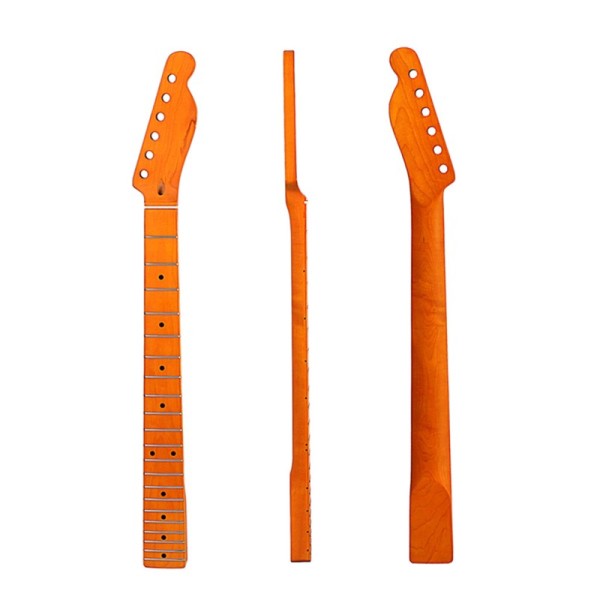 Quality Darker Orange TL Electric Guitar Neck Maple Matte Finish 22 Fret Guitar Neck for sale