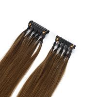 Quality 6D Human Hair Extensions Pre Bonded Brazilian Double Drawn Cuticle Aligned Remy for sale