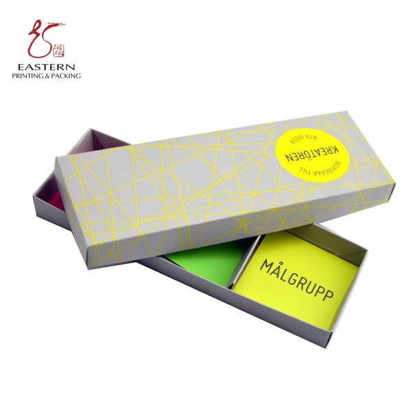 Quality Lid And Bottom 30mm Thick Printed Cardboard Boxes With Paper Insert for sale