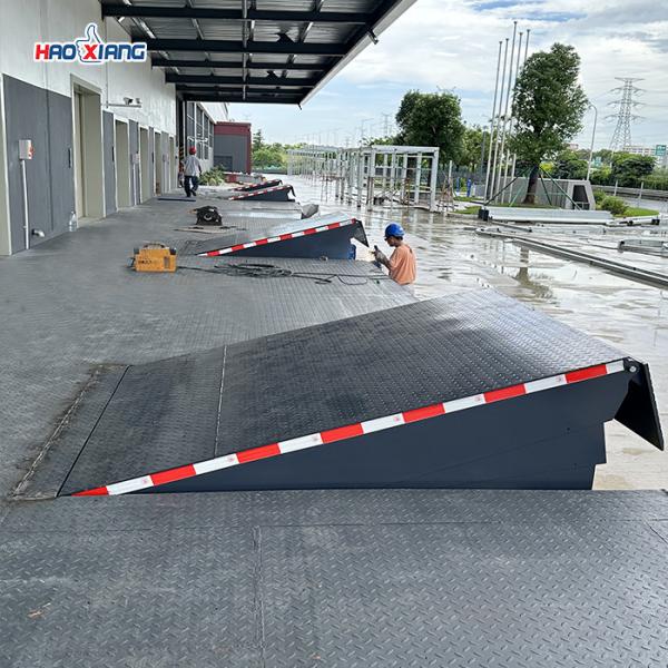 Quality Blue Adjustable Height Loading Dock 10T Shipping Dock Plate for sale