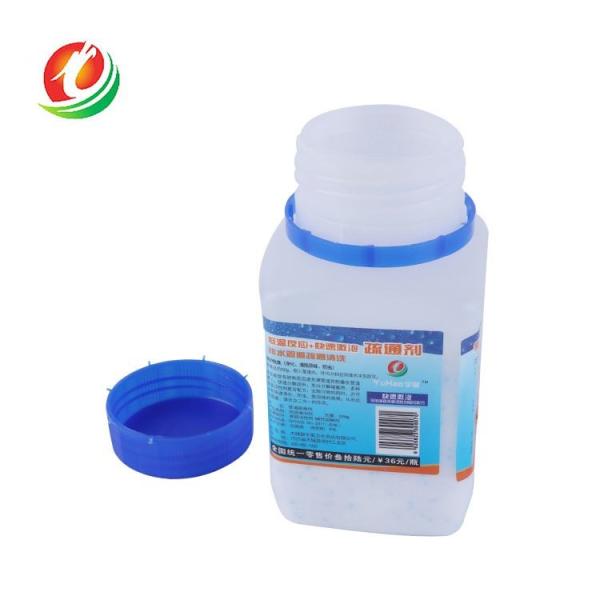 Quality Alkaline Solvent Bathroom Drain Unblocker Opener Powder 57*57*120mm for sale