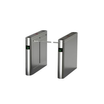 Quality SS304 Drop Arm Turnstile Infrared Sensor Public Door Access Control System for sale