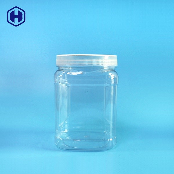 Quality Non Spill Plastic Container Screw Lid BPA Free Plastic Food Cans for sale