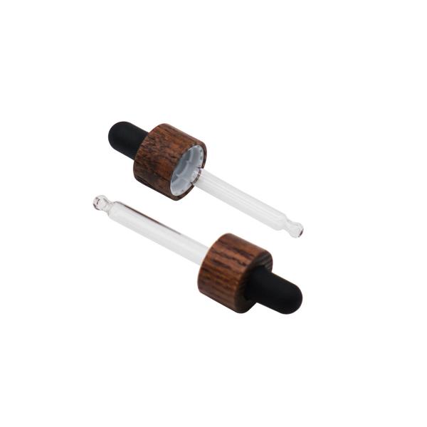 Quality Leakproof 18/410 Bamboo Oil Dropper Recyclable Plastic Closure for sale