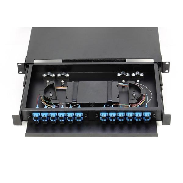 Quality 12 to 144 Ports 19 Inch Rack Mount Slidable ODF With SC LC Interface for sale