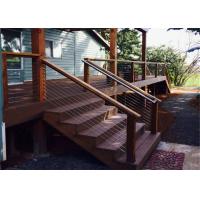 China Customized Stainless Steel Wire Railing Systems , Stainless Steel Wire Balustrade factory