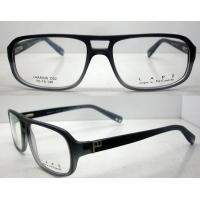 Quality Lightweight Men Acetate Eyeglasses Frames, Black Retro Handmade Glasses Frames for sale