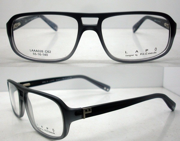 Quality Lightweight Men Acetate Eyeglasses Frames, Black Retro Handmade Glasses Frames for sale