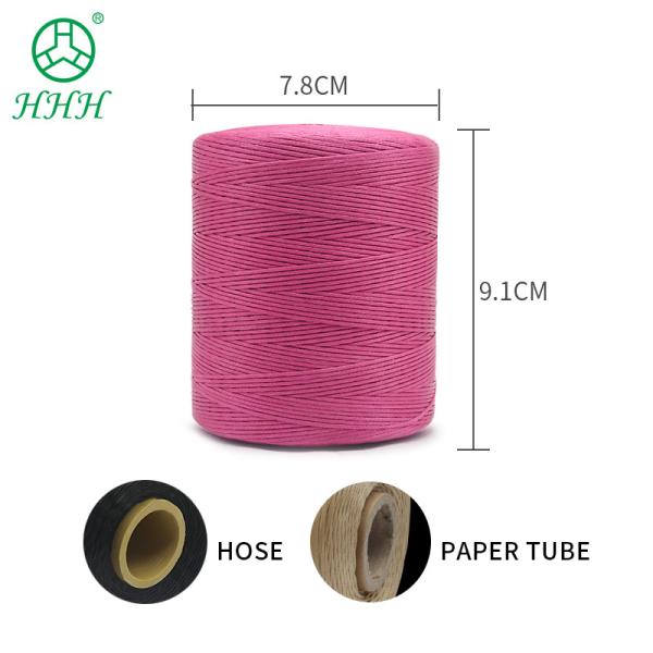 Quality Waterproof Waxed Thread 1MM Handmade DIY Leather Thread with Sintered 150D Flat for sale