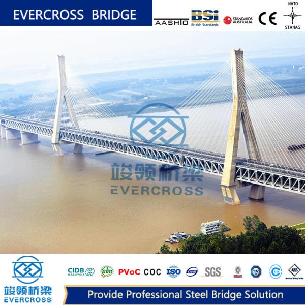 Quality Large Span Prefabricated Steel Truss Bridge Simple Beam Bridge for sale
