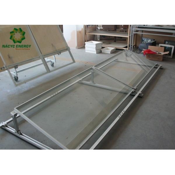 Quality No Penetration Solar Bracket Aluminum Structure Rooftop Ballasted Solar Mounting for sale