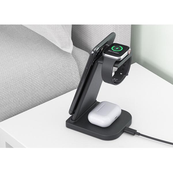 Quality 7.5w QI Enabled 3 In 1 Wireless Charging Station for sale