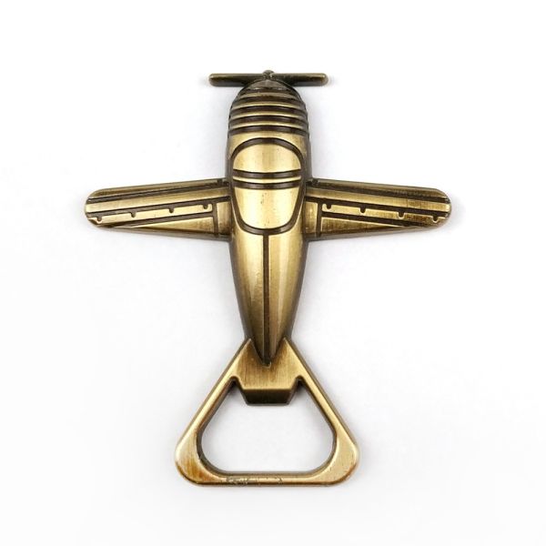 Quality Metallic Design Die-cast Airplane Bottle Opener for Die-cast Style and Metallic Colors in Design for sale