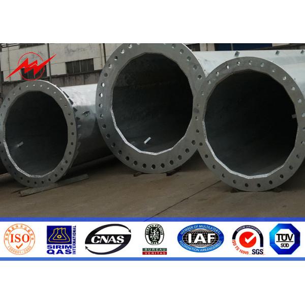 Quality 46M Grade 355 132kv Transmission Monopole Electric Tower for sale