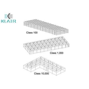 Quality Cleanroom Ceiling Fan Filter , Ffu With Group Control Energy Efficient Ec Motor for sale