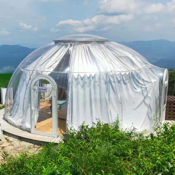 Quality Waterproof Luxury Crystal PID Control 6m Geodesic Dome Motor Control for sale