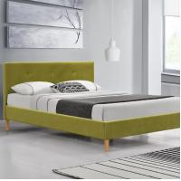 Quality Customized Children Upholstered Fabric Bed With Buttons Tufted for sale