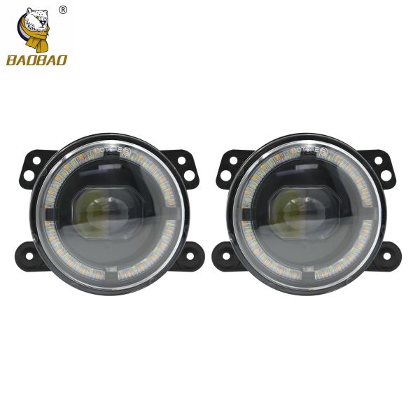 Quality Universal LED Fog Light For Car Motorcycle 4 Inch White Yellow for sale
