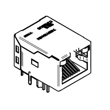 Quality WE RJ45 74991104404 Integrated Magnetics RJ45 10/100/1000BASE-T for sale