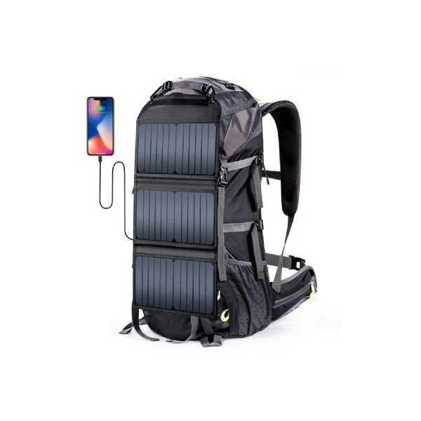 Quality Monocrystalline 20W Solar System Backpack 68L With Solar Panels Charger for sale