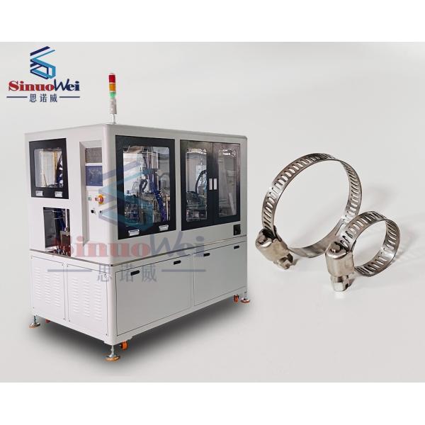 Quality Adjustable Screw Worm Gear American Type Hose Clamp Hose Banding Machine ODM for sale
