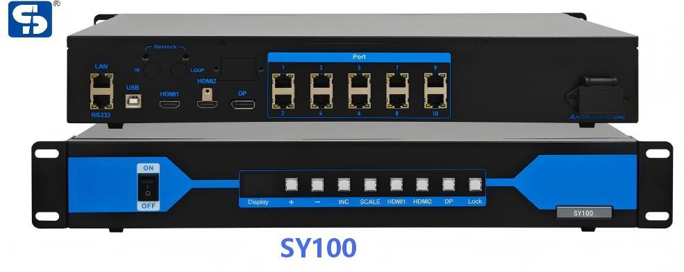 Quality Sysolution Single Window 2 in 1 Video Processor SY100 10 Ethernet ports 6.5 million Pixels RJ45 1000BaseTX for sale
