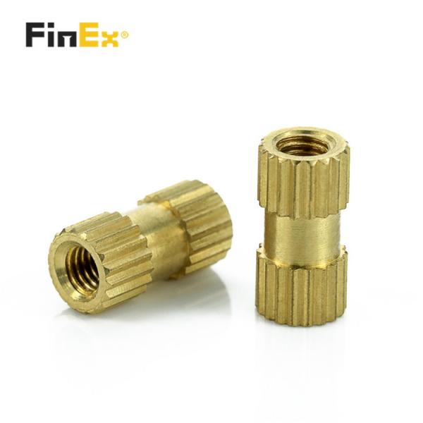 Quality Knurled Metal Brass Threaded Insert Nut Customized Design For Plastic Heavy for sale