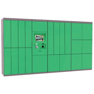 Quality Touch Screen Smart Laundry Locker For 24/7 Dry Clean Service With SMS Sending for sale