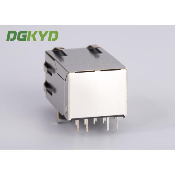 Quality Tab Up 10/100 Base RJ45 Modular Jack With Network Filter Leds And EMI Fingers for sale