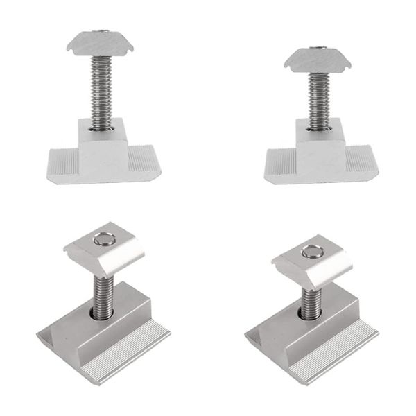 Quality aluminum solar panel fixing clamps lightweight Corrosion Resistant for sale