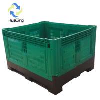 Quality HUADING Plastic Pallet Box Collapsible Container L1200*W1000*H760 mm for for sale