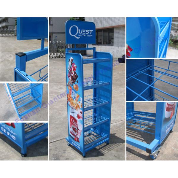 Quality Potato Chip Wire Racks Snack Display Wire Baskets Stand for sale