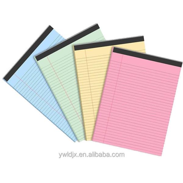 Quality Horizontal Line Inside Pages Legal Pads for Business Correspondence for sale