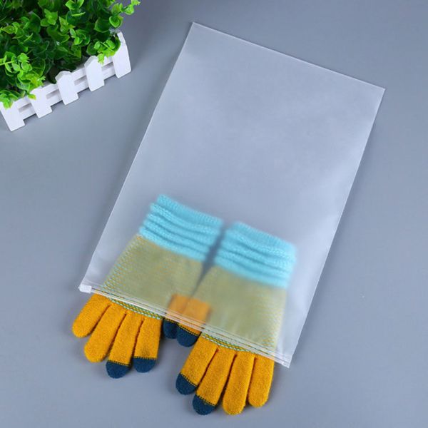 Quality PEVA Frosted Plastic Zip Bags for Underwear Clothes Packaging for sale