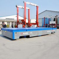 Quality Trackless Battery Transfer Trolley Factory Transporter Heavy Duty Transfer Cart for sale