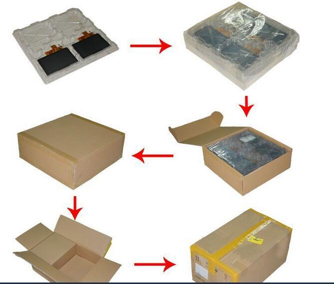 LCD module packaging examples and materials