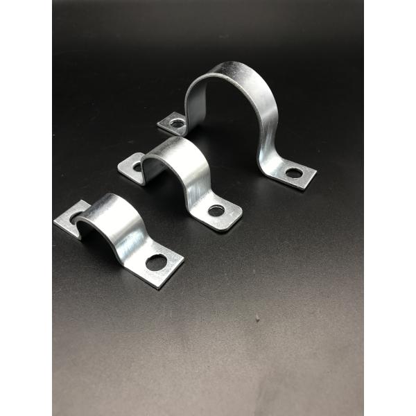 Quality Pipe Clamps 2-1/2'' Zinc Plated Saddle Clamps for sale
