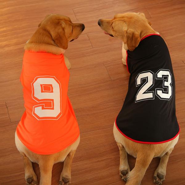 Quality Summer Premium Large Dog Clothes Thin Vest Jersey Pet Clothes for sale