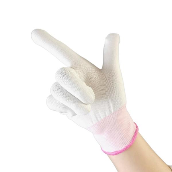 Quality Knitted Guantes Seguridad Antistatic ESD Clean Room Gloves Carbon Fiber Polyester For Cleaning for sale