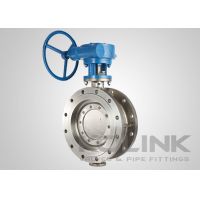 Quality Triple Eccentric Butterfly Valve Double Flanged WCB CF8 CF8M for sale