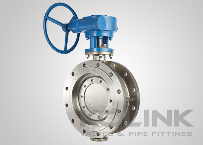 Quality Triple Eccentric Butterfly Valve Double Flanged WCB CF8 CF8M for sale