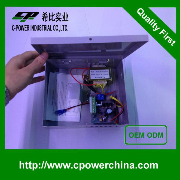 Quality Line Interactive 12V 5A UPS Power Door Access Control Power Supply with Battery for sale